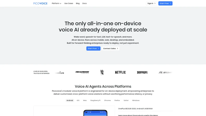 Picovoice AI : Reviews, Price, Info & Alternatives Tools | AICavo