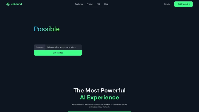 Unbound AI : Reviews, Price, Info & Alternatives Tools | AICavo